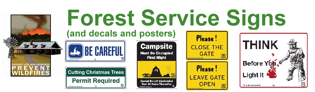 Forest Service Interpretive Signs