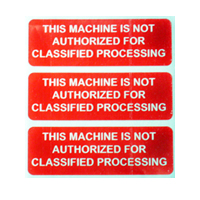 UNICOR Shopping: Inmate Access Computer Label, Blue